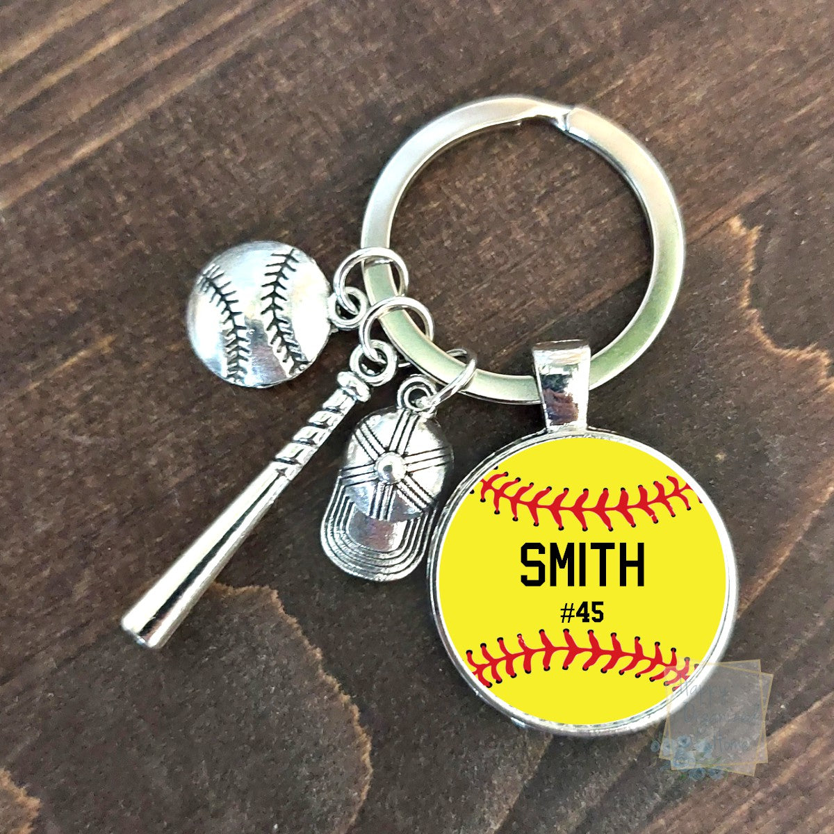 Baseball Softball Personalized Keychain – Happy Organized Home